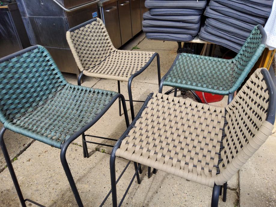 Vrhunske visoke barske stolice 3 kom