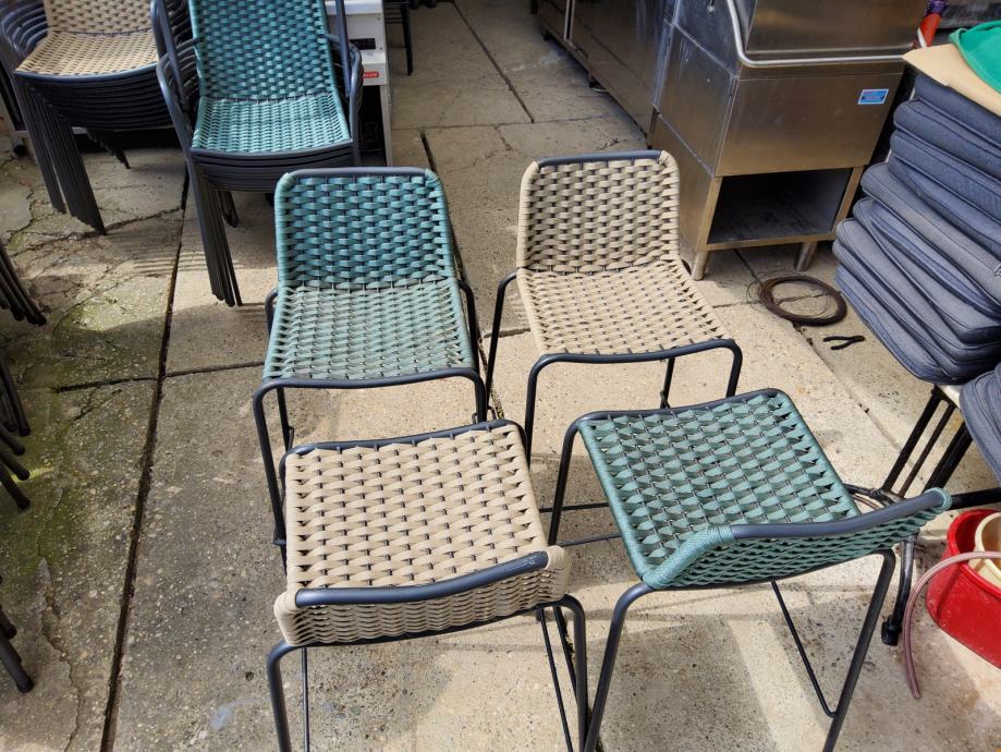 Vrhunske visoke barske stolice 3 kom