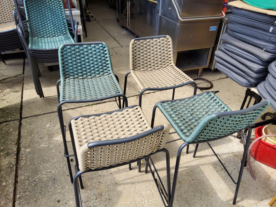 Vrhunske visoke barske stolice 3 kom