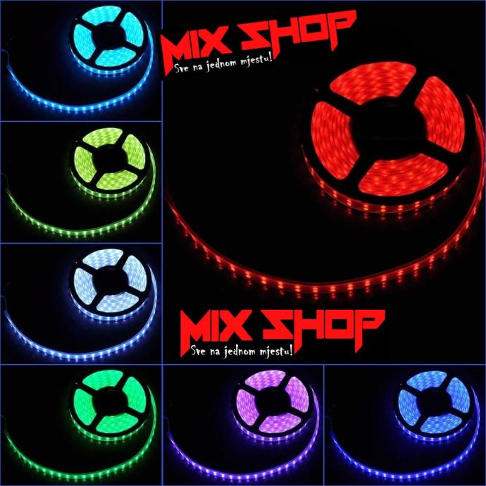 RGB LED TRAKA/TRAKE 5 METARA, SAMOLJEPLJIVA 3M *NOVO*
