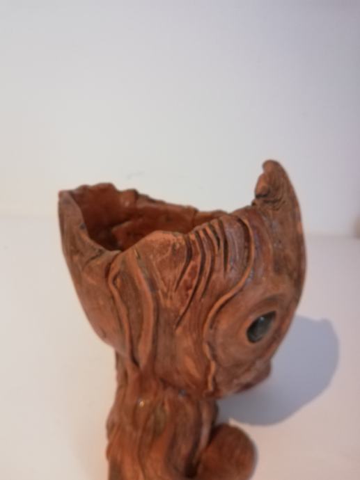 Groot; figura; od gline; ručni rad; unikat; teglica