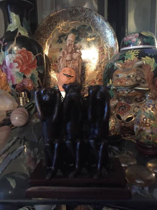 MIZARU tri mudra majmuna skulptura figura kip