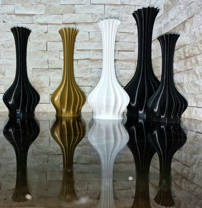 Unikatna Spiralna Vaza - 3d Print 19x8.5cm