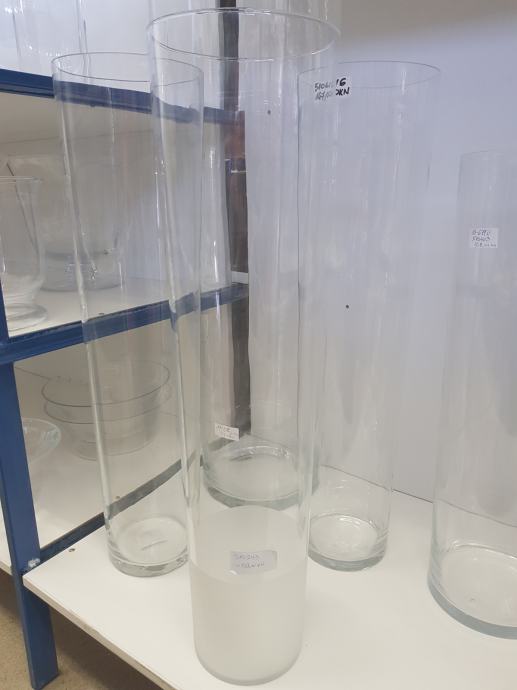 Velike, staklene vaze, visina 70 cm