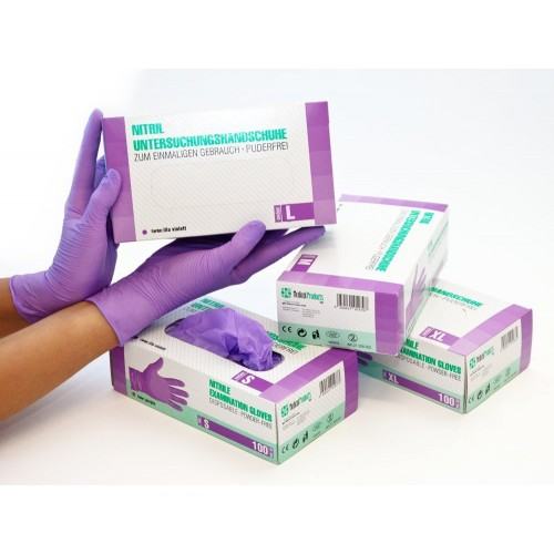 LILA NITRILNE RUKAVICE 100/1