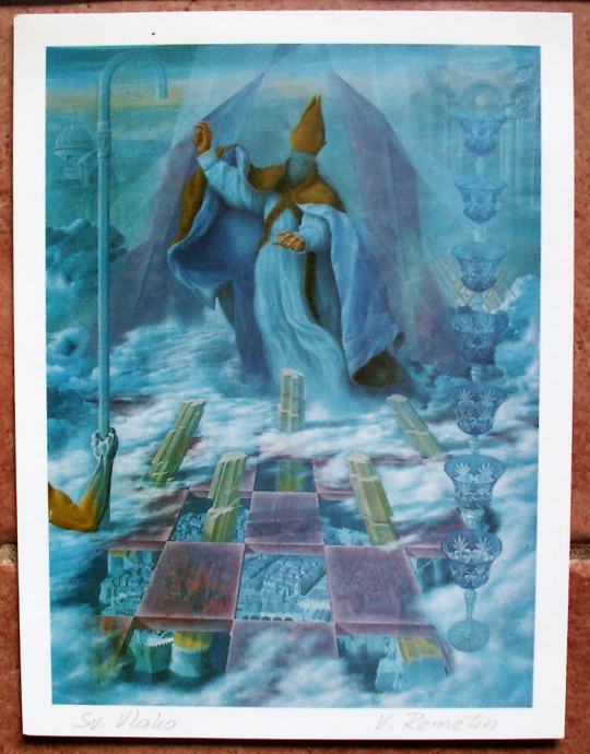 VEDRAN REMETIN Katalog izložbe S DVIJE SLIKE Sveti Vlaho i Zaratustra