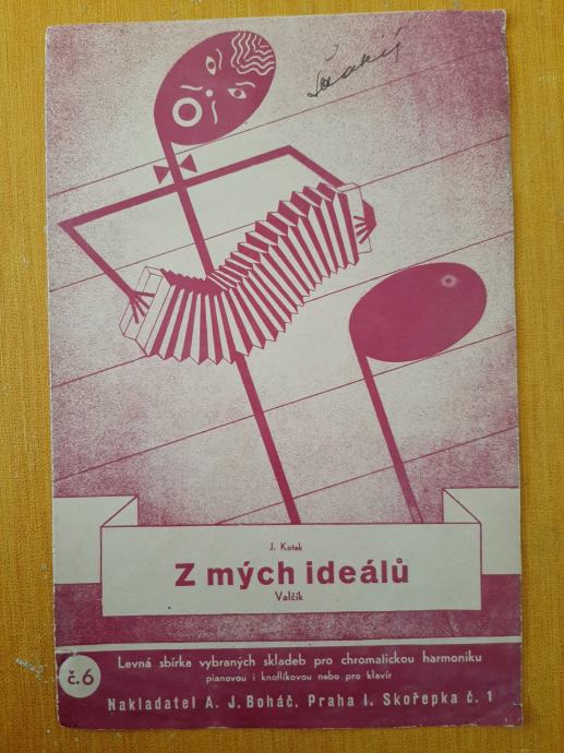 Z mych idealu - valcik - J. Kotek - note za harmoniku