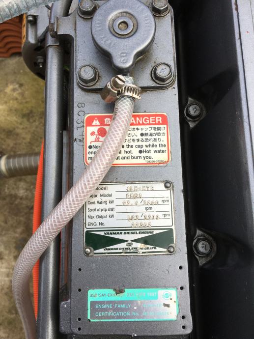 YANMAR 4LH-HTE 140HP sa kopčom, instrumentima i propelom