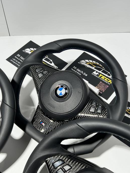 Custom BMW M Volan Carbon E60 E61 E63 E64 Ključ Start/Stop Tuning