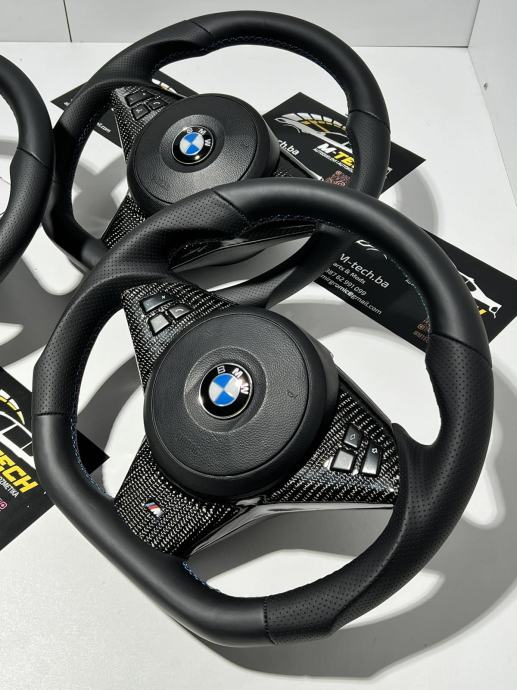 Custom BMW M Volan Carbon E60 E61 E63 E64 Ključ Start/Stop Tuning