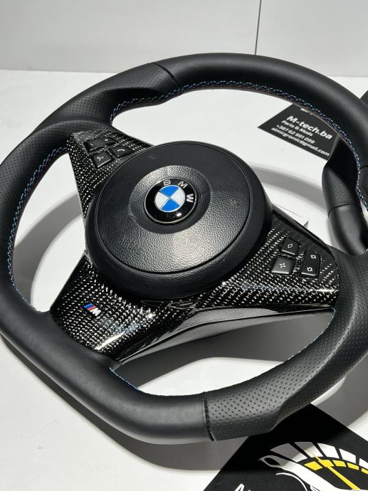 Custom BMW M Volan Carbon E60 E61 E63 E64 Ključ Start/Stop Tuning