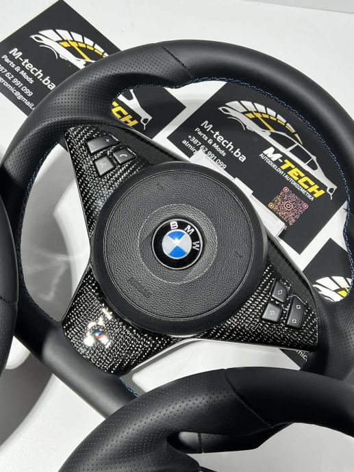 Custom BMW M Volan Carbon E60 E61 E63 E64 Ključ Start/Stop Tuning