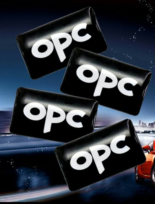 Opel OPC logo 3D naljepnice set 4kom