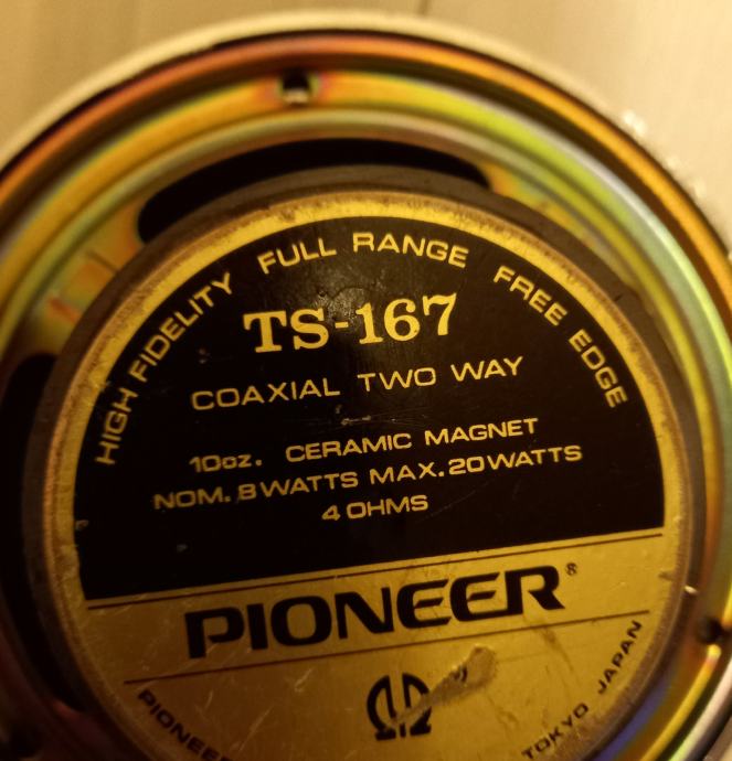 Pioneer zvucnici TS-167
