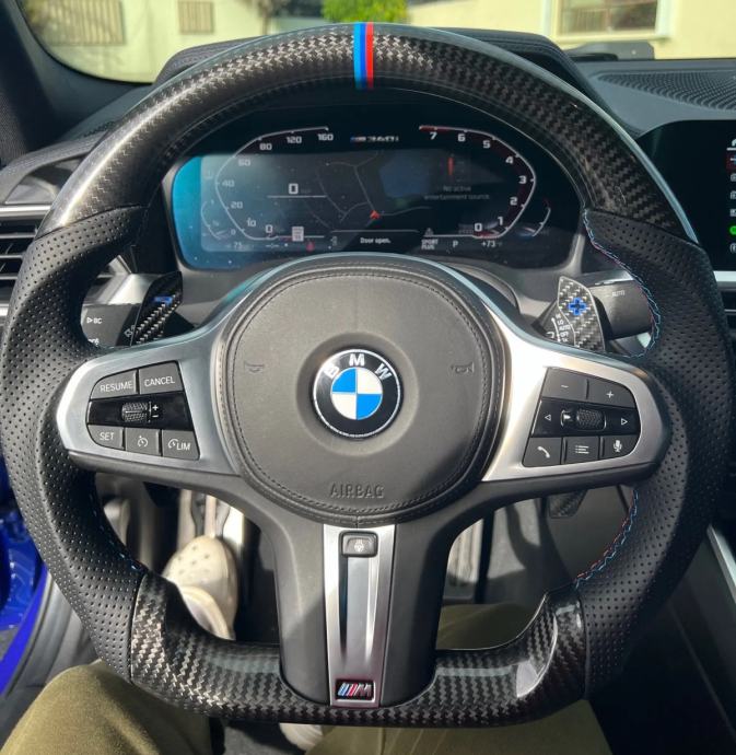 Bmw m volan G20 G21 G28 G22 G29 G80 F40 F44 obruc custom carbon