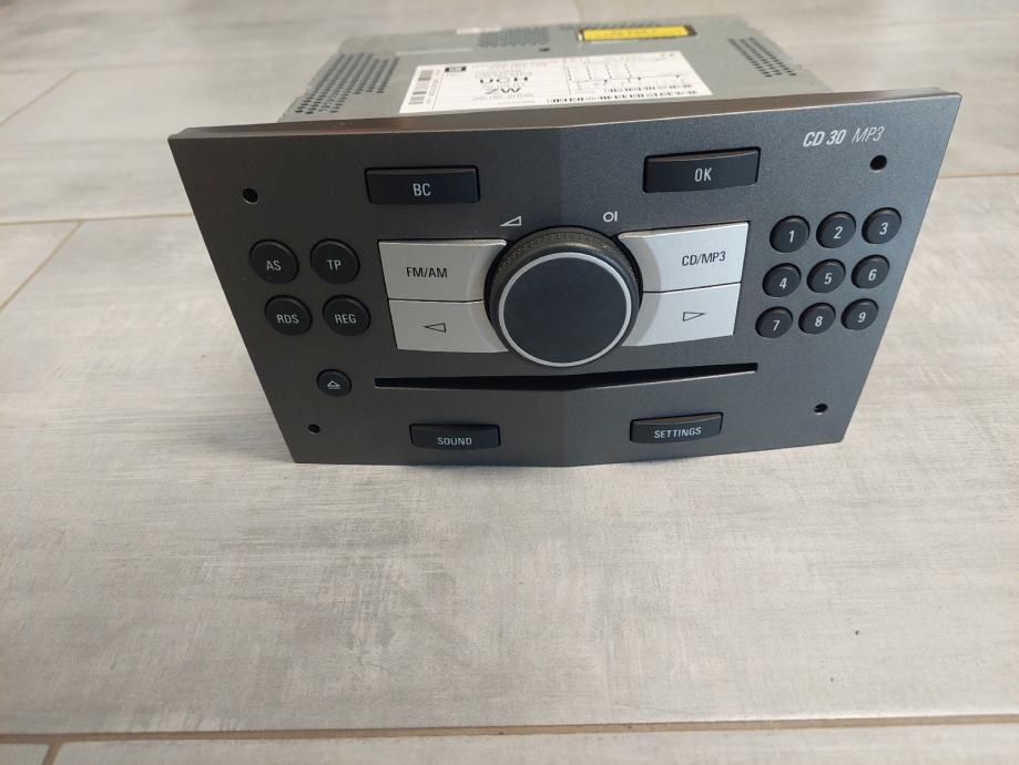 Opel radio CD30 MP3 Radio Delphi Grundig - Corsa, Meriva,Zafira, Astra