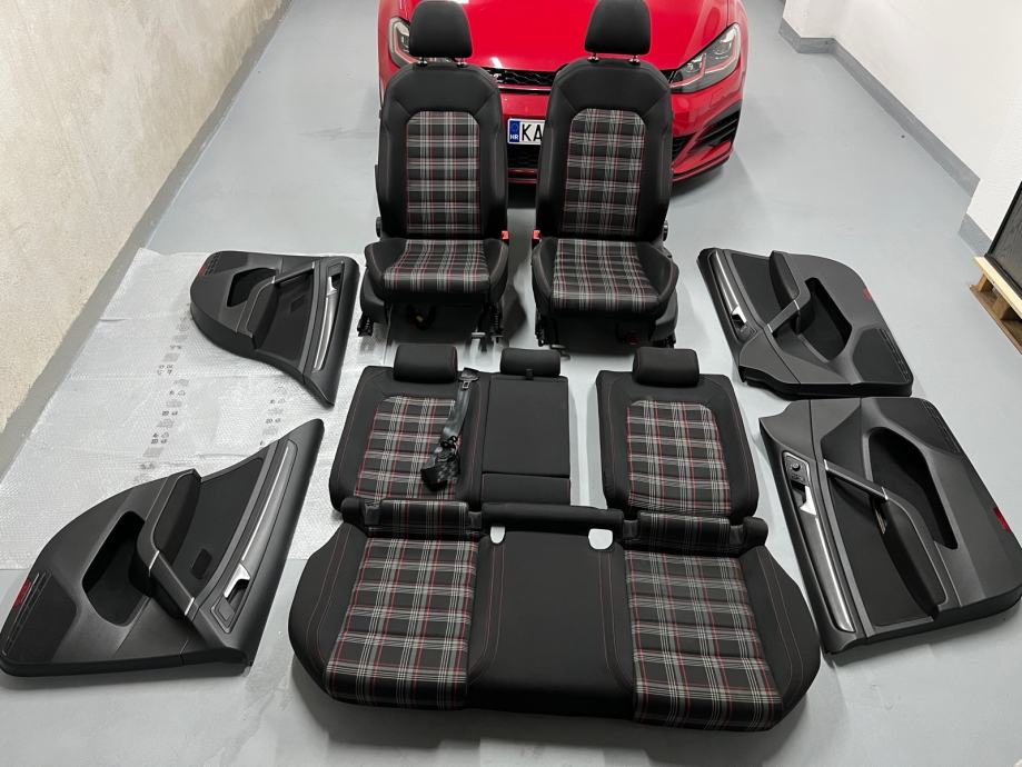 VW Golf 7.5 GTI kompletna unutrasnjost / sjedala