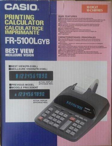 Casio kalkulator- model FR-5100L GYB,* zamjena za razno*
