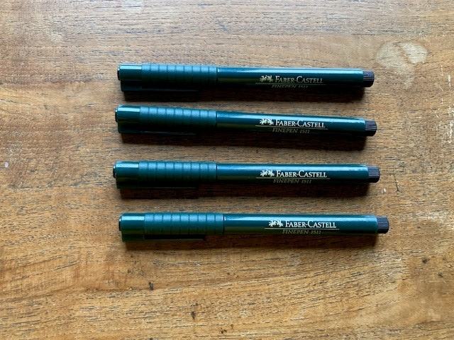 Faber Castell finepen 1511, 4 komada, novo