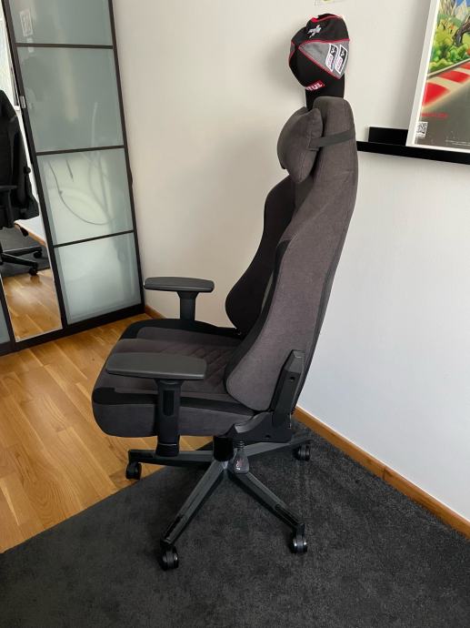 Gaming stolica Jysk Abildaa Legend, siva, kao nova, antracit tkanina