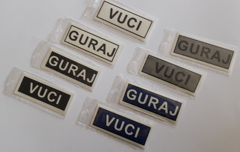 Naljepnica VUCI - GURAJ