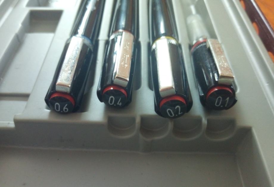 Rotring set rapidografa