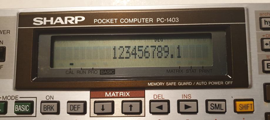 SHARP Pocket Computer PC-1403