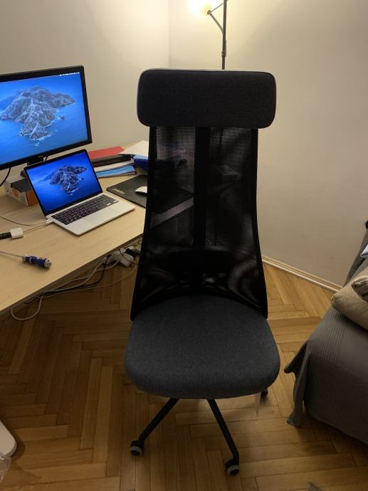 IKEA JÄRVFJÄLLET, uredska stolica BEZ naslona za ruke