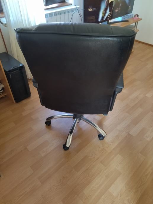 STOLICA ZA PC, KOŽA- MASIVNA