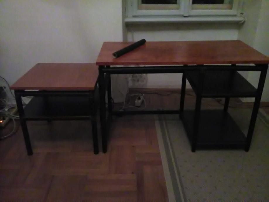 Podesivi radni stol + stolić za printer