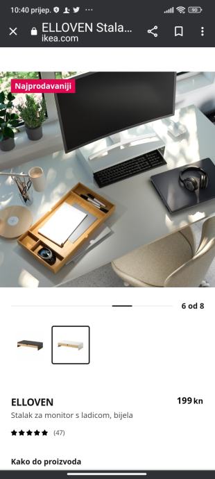 ALEX Radni stol-KAO NOV!+POKLON STALAK ZA MONITOR!