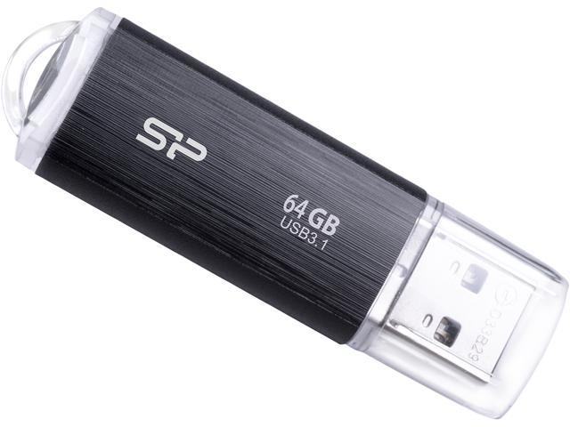 SP USB 3.1 FLASH DRIVE BLAZE B02 64GB BLACK