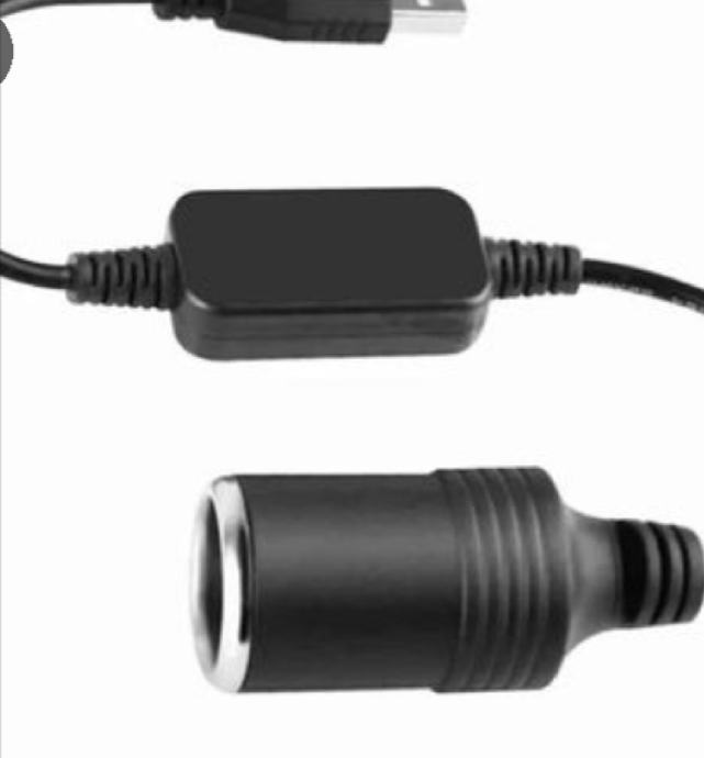 USB, 5V to 12V Car C Socket, Female Power Converter / Novo