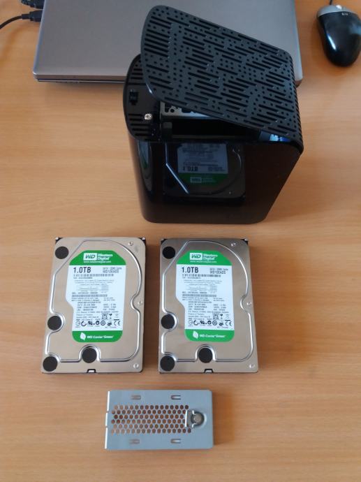 WD My Book Mirror Edition External Drive, 2TB+100TB, diskovi WD 2X1TB