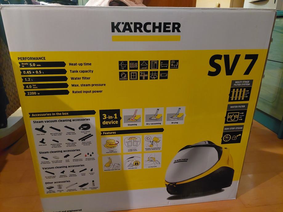KARCHER SV7 PARNI ČISTAČ