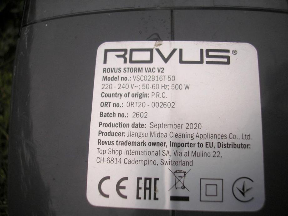 Usisavač ROVUS Storm vac V2, 500Watt