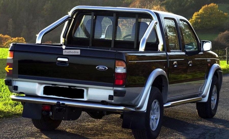 MAZDA B2500, BT50, FORD RANGER ORIGINAL INOX ZADNJI BRANIK