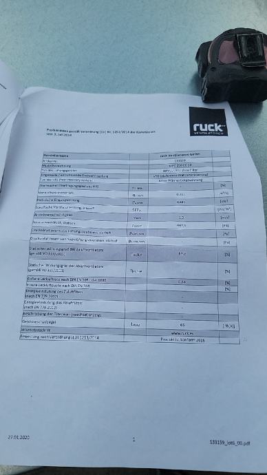 ventilator centrifugalni kanalni ,Box RUCK MPC 250 EC 20
