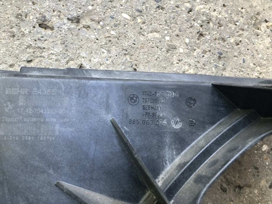 BMW E60 E61 E63 E64 E65 E66 kućište ventilatora 7543283 17417543283