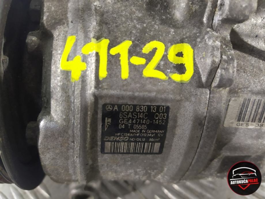 KOMPRESOR KLIME MERCEDES W213 A0008301301 411-29 E-KLASA
