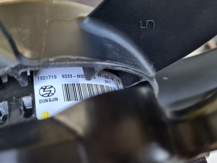 Ventilator hladnjaka Peugeot 208, 2008 / 9801666680