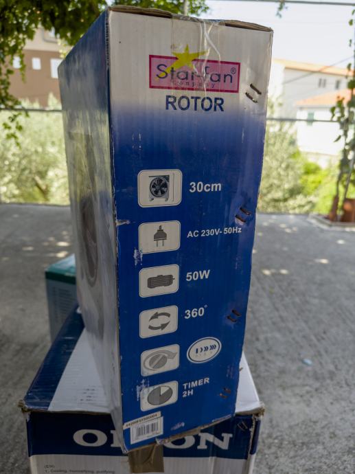 Podni Box Ventilator Star Fan Rotor Ø 30 cm 50W Bijelo/Sivi