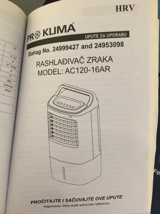 Proklima rashlađivač zraka, 10L, daljinski, 3 brzine