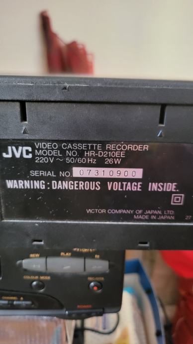 jvc hr-d210ee videorekorder vhs vcr video hr d210 ee