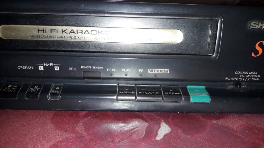 Sharp videorecorder S9 HQ hi fi stereo karaoke
