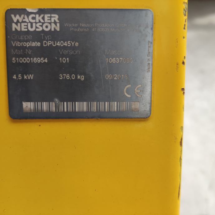 Vibro ploča Wacker DPU 4045