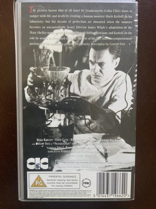 FRANKENSTEIN (1931.) - VHS