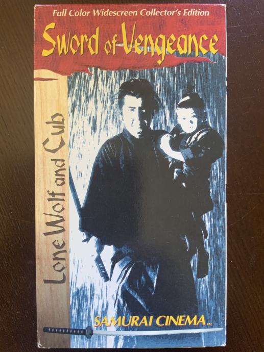 LONE WOLF AND CUB - SWORD OG VENGEANCE - VHS