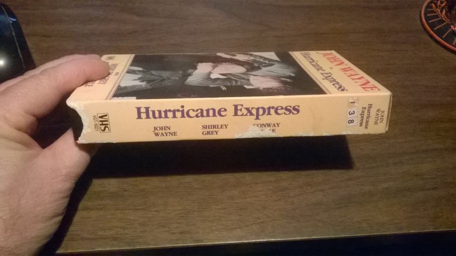 VHS KASETA HURRICANE EXPRESS JOHN WAYNE