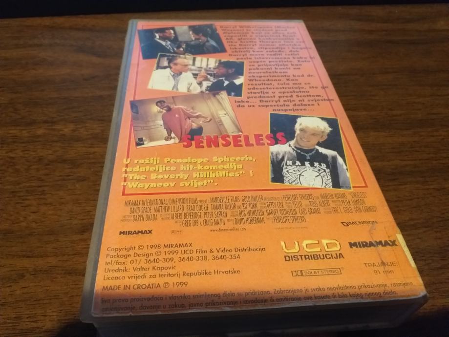 VHS KASETA KEMIJSKI ORGAZAM SENSELESS